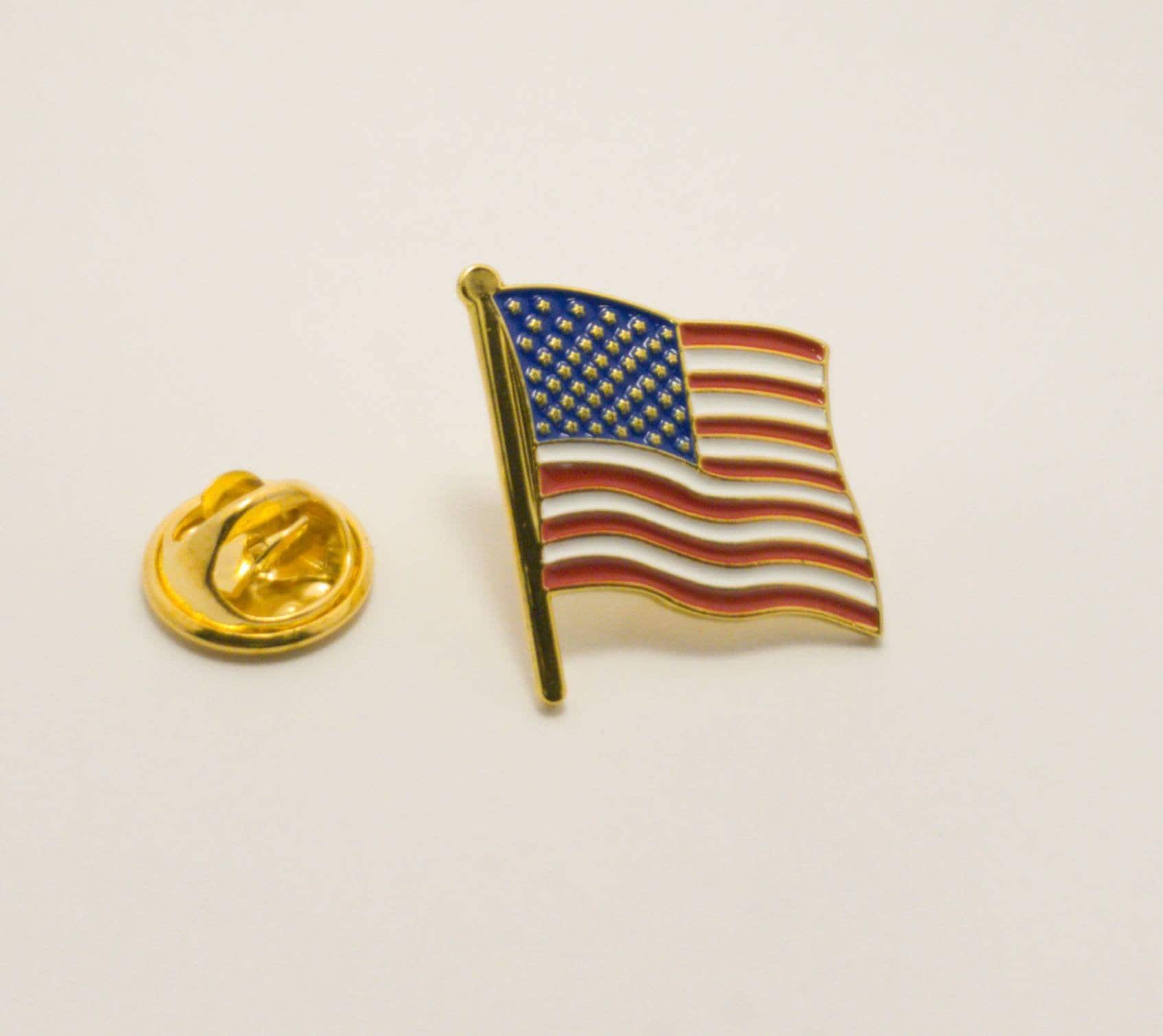 American Flag Enamel Lapel Pin | Etsy