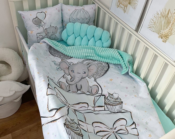 Elephant Baby Crib Bedding Set. Universal Children's Bedding Sets for ...