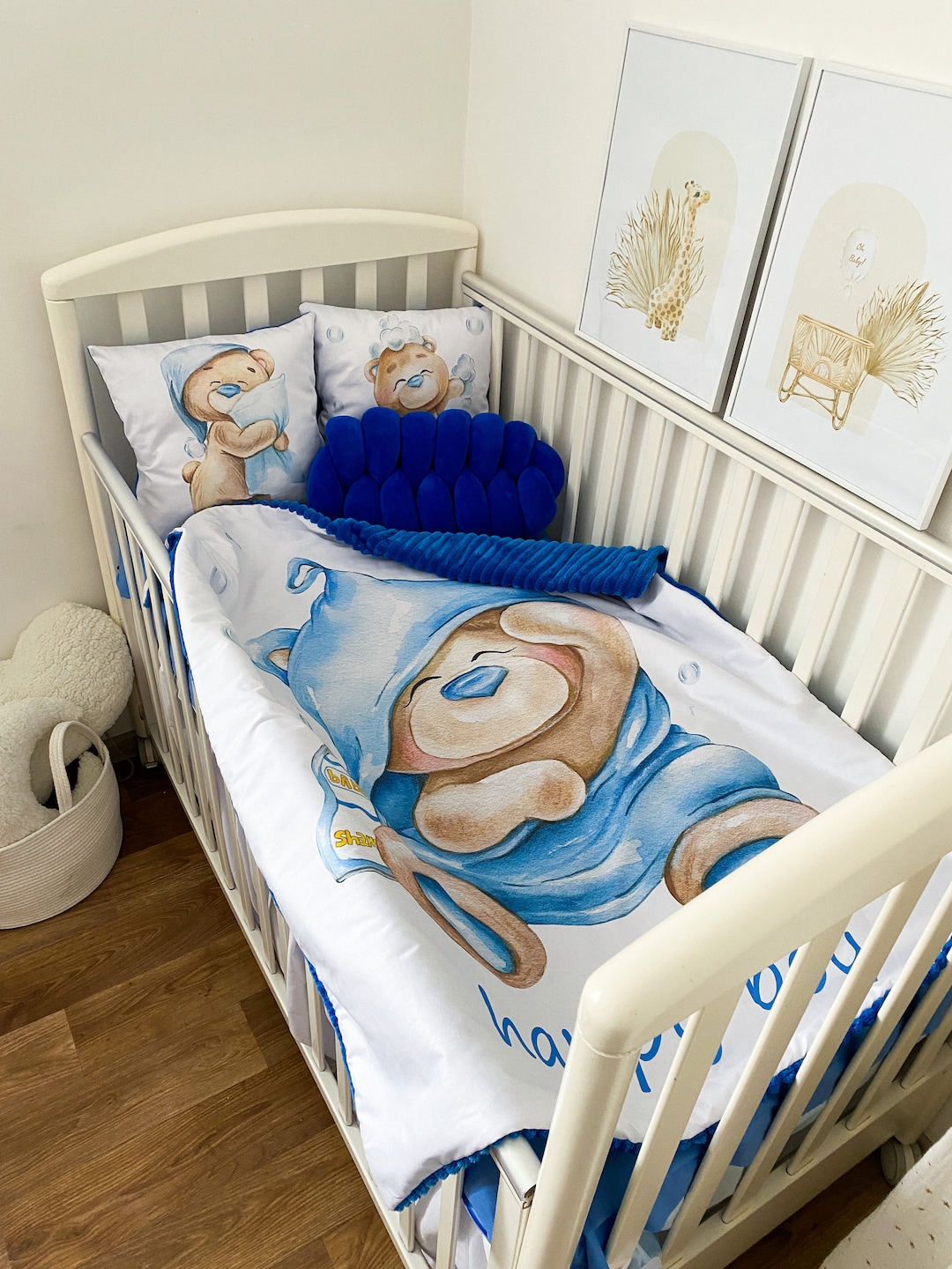 Set for Baby Bed, Blanket With Bear, Baby Bedding Set, Baby Boy Bedding ...