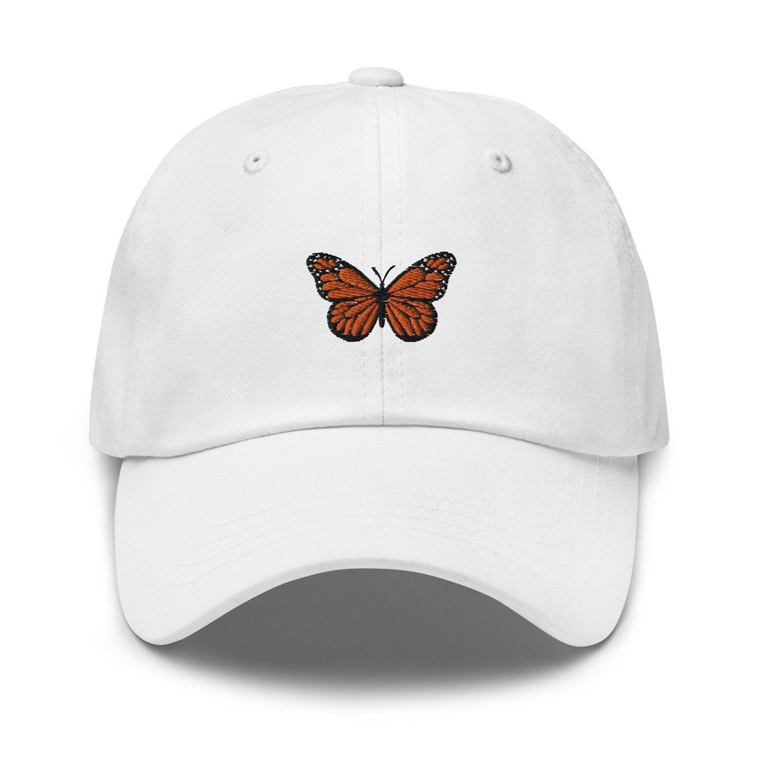Monarch Butterfly Embroidered Hat - Etsy