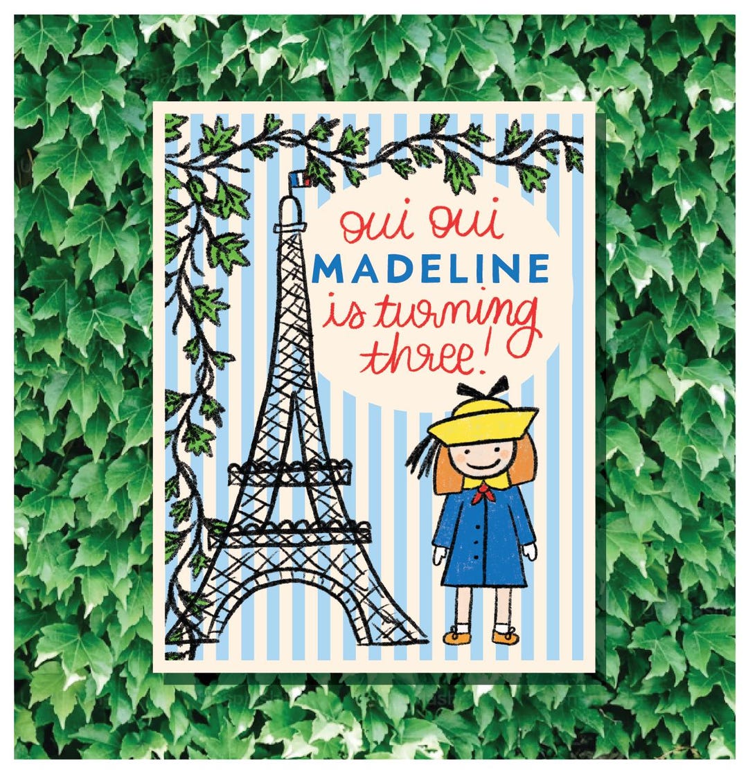 Madeline Birthday Party Printables: Eiffel Tower, Posters, Tags ...