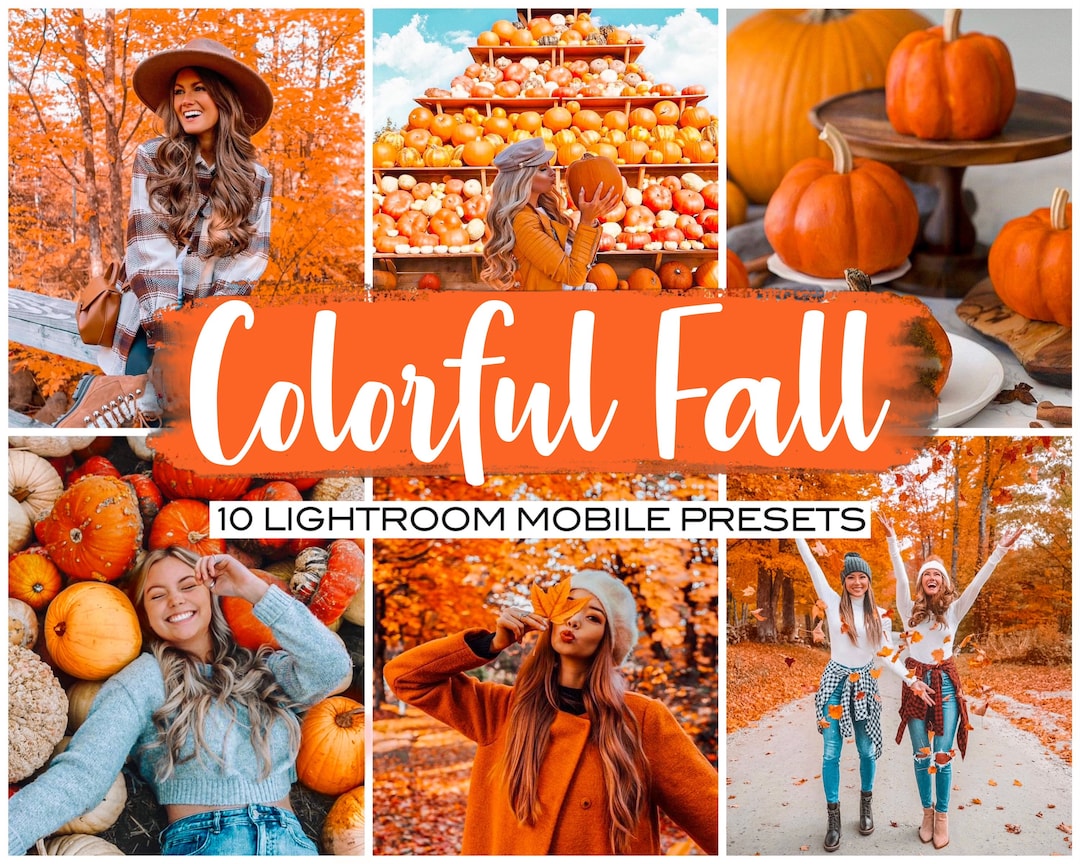 COLORFUL FALL Mobile Lightroom Presets, Fall Presets, Autumn Preset ...