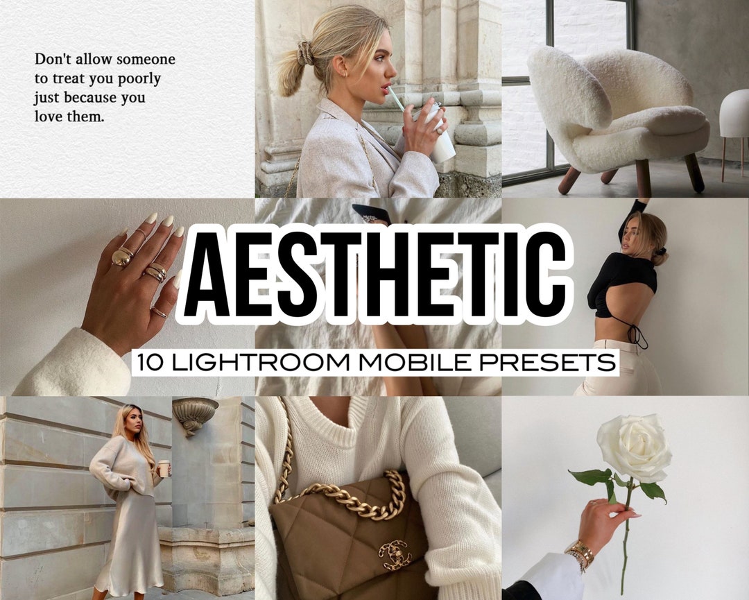AESTHETIC Lightroom Mobile Presets for Beige Filter, Clean Preset ...