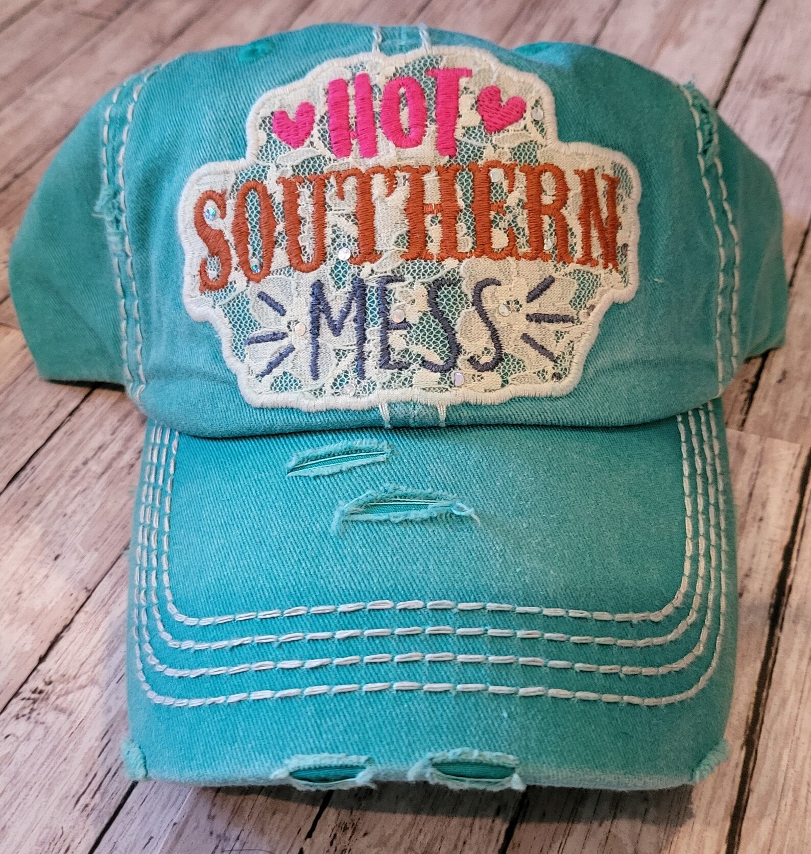 Distressed Baseball Caps - Etsy