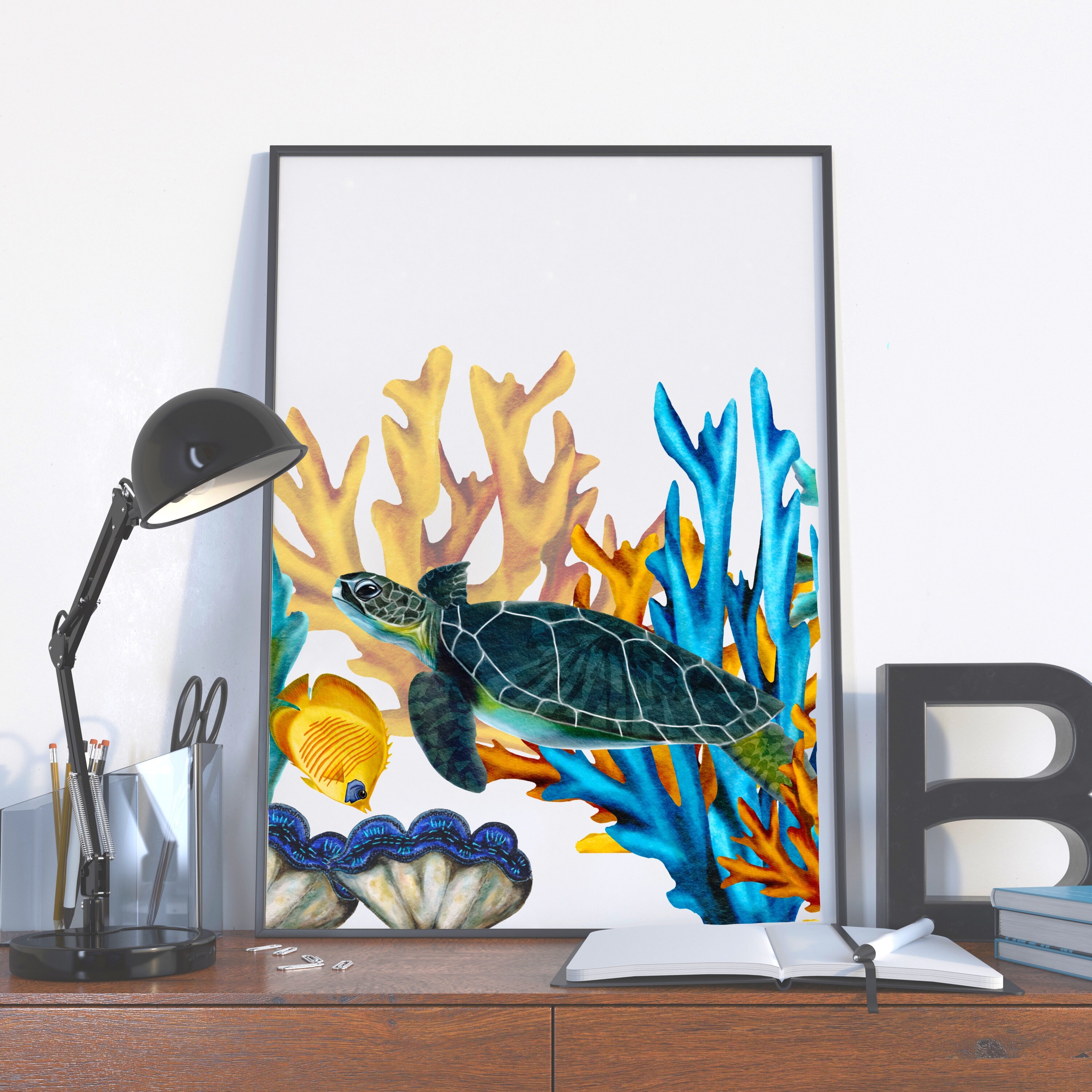Watercolor Ocean Clipart Watercolor Sea Life Clipart - Etsy Canada