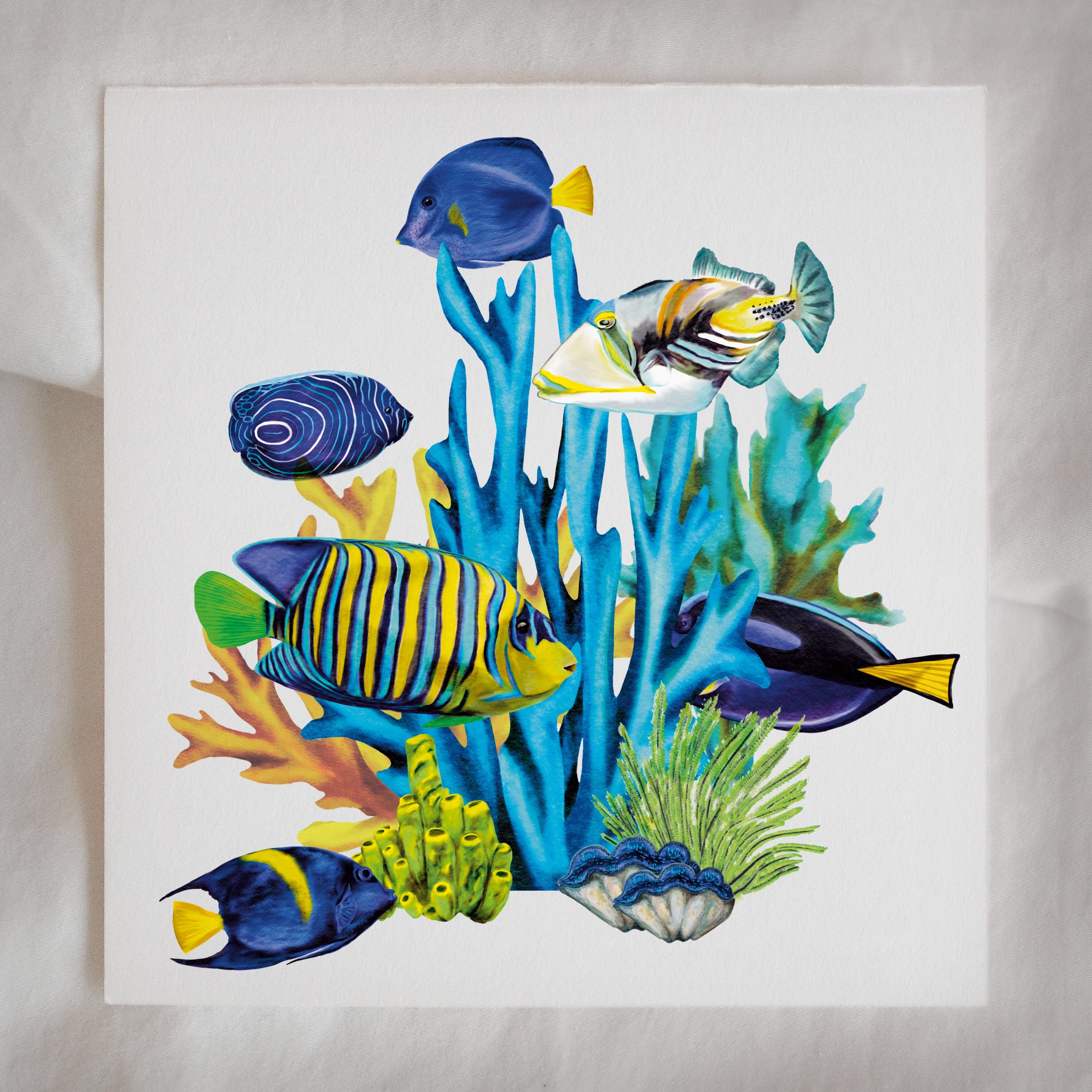 Watercolor Ocean Clipart, Watercolor Sea Life Clipart, Watercolor Ocean ...