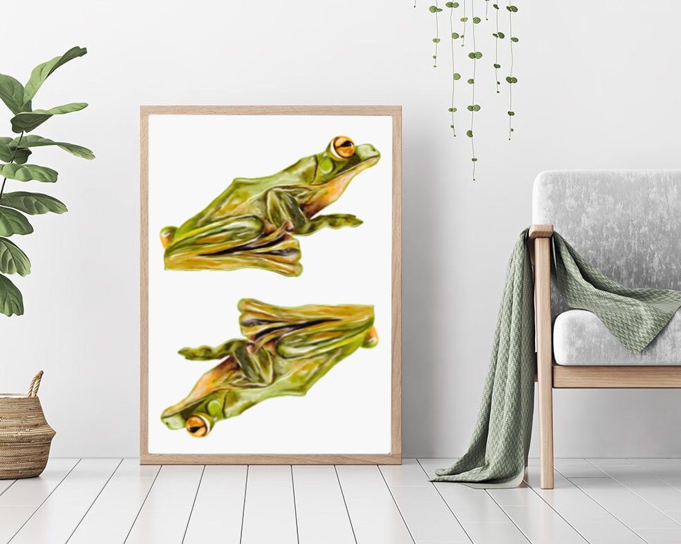 Watercolor Frogs Clipart, Watercolor Draw Wise Clipart, Watercolor ...