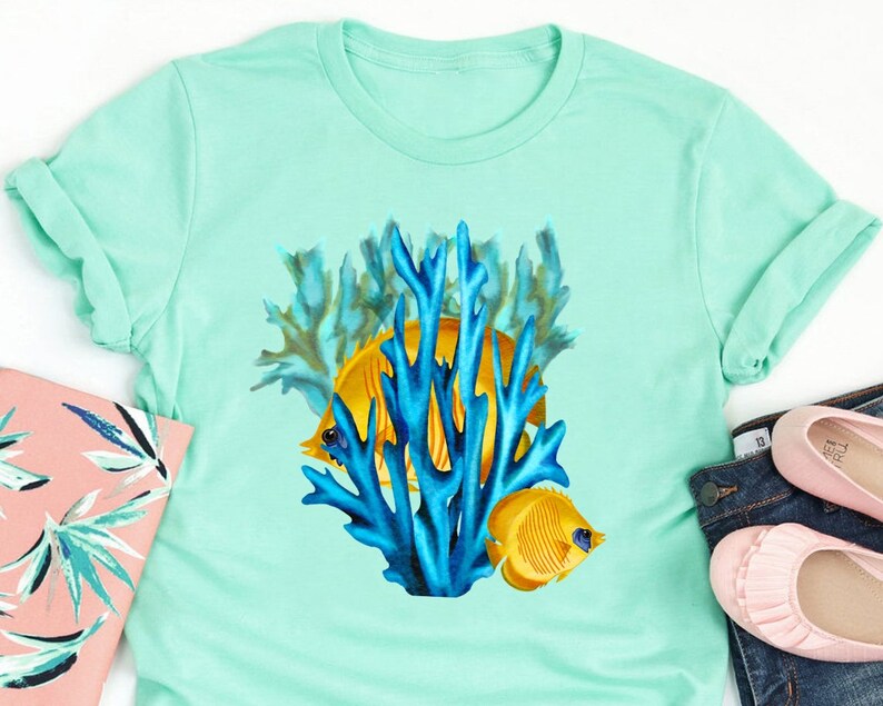Watercolor Ocean Clipart Watercolor Sea Life Clipart - Etsy