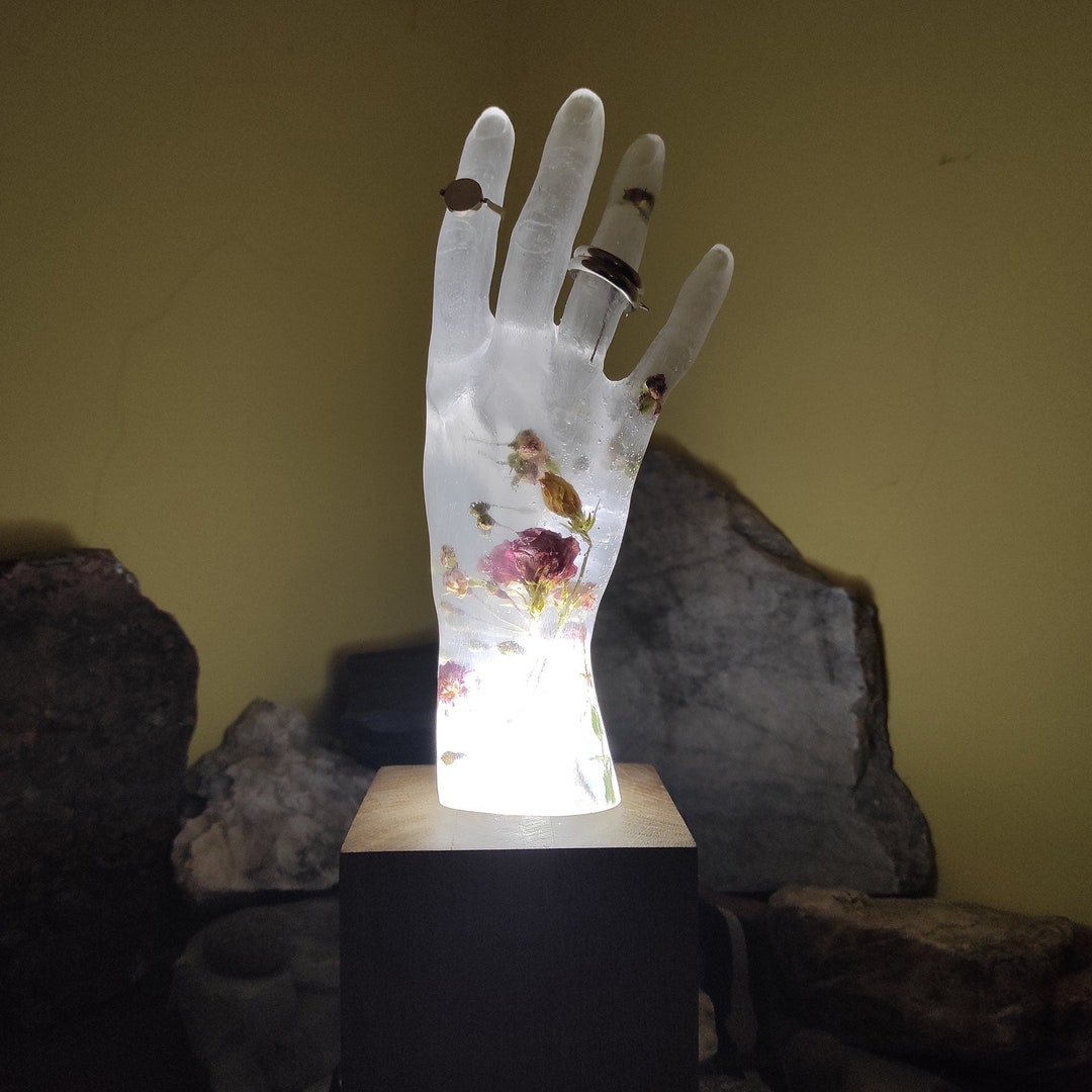 REAL Rose Encased in Resin|nature|hand Sculpture|resin Rose Crystal ...