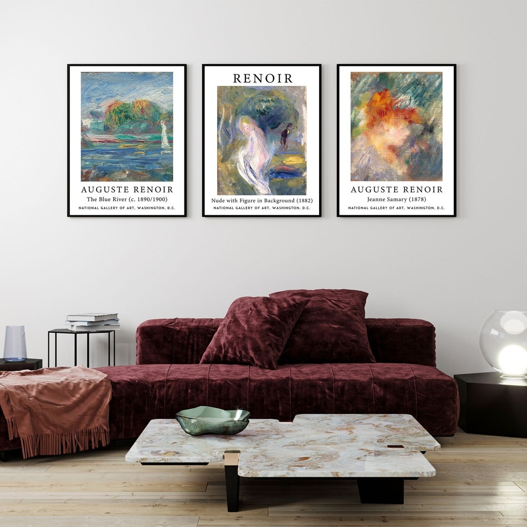 Auguste Renoir Set of 3 Poster Prints Digital Download, Museum Art ...