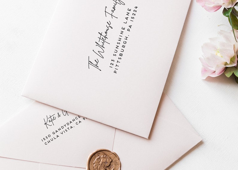 Recipient & Return Addressing Service - Printed Envelopes - Addressed ...