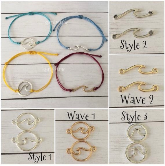 Wave in Waterproof Cord Bracelet or Anklet - Etsy