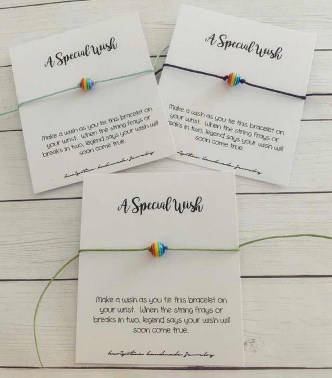 RAINBOW Wish Bracelets or Anklets - Etsy