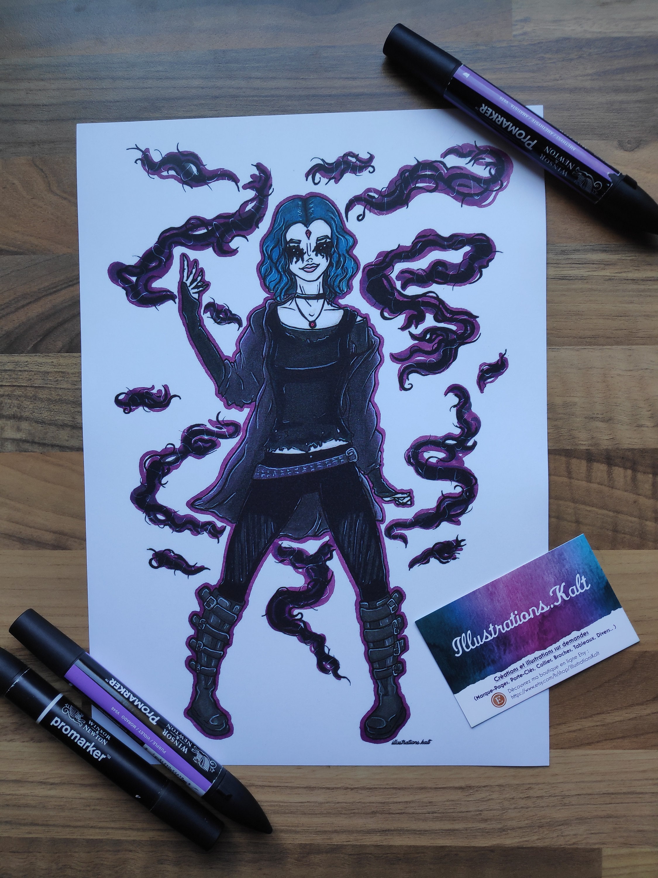 Print Fan Art "raven" Titans / Teen Titans - Etsy