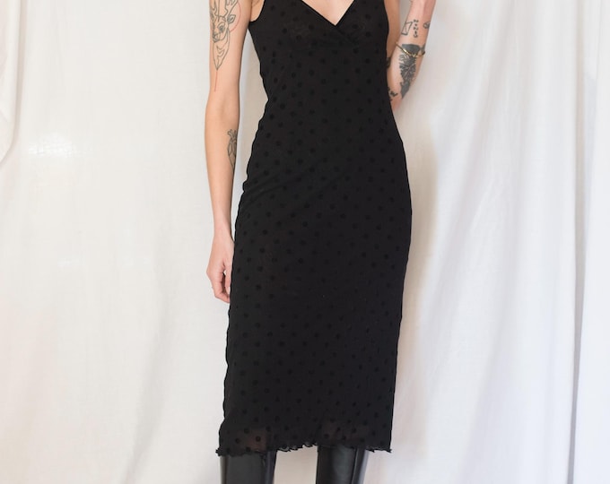 1990s Sequined Velvety Mini Dress in Black - Etsy