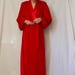 1990s Red Velvet Maxi Night Robe With Belt and Satin Details - Etsy