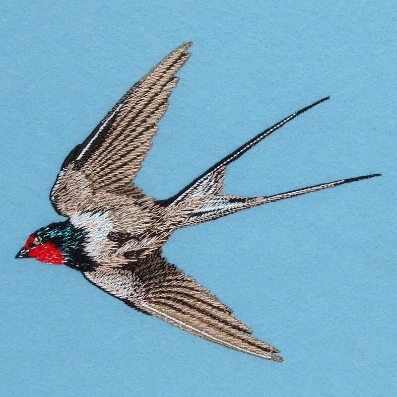 Swallow Applique - Etsy