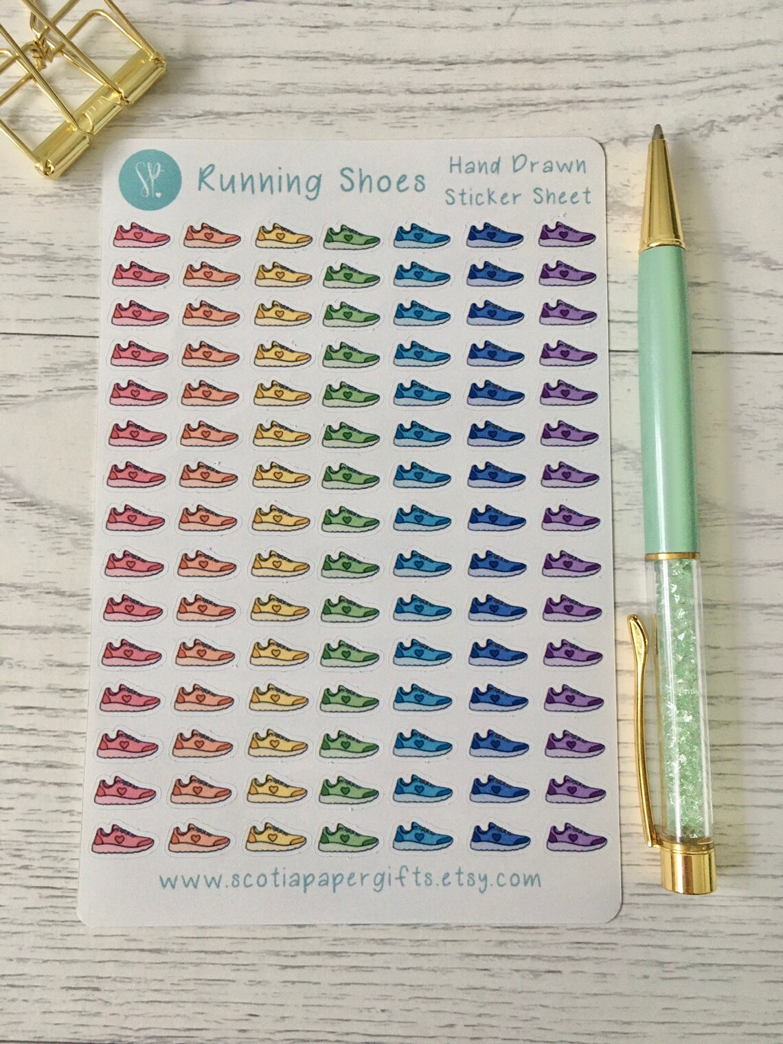 Running Shoe Planner Sticker Icons 105 Hand Drawn Stickers | Etsy