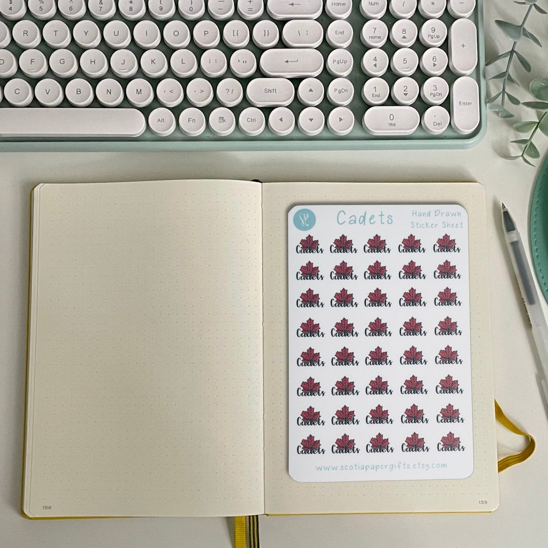 Cadets Planner Sticker Icons, 40 Hand Drawn Stickers, Great for ...