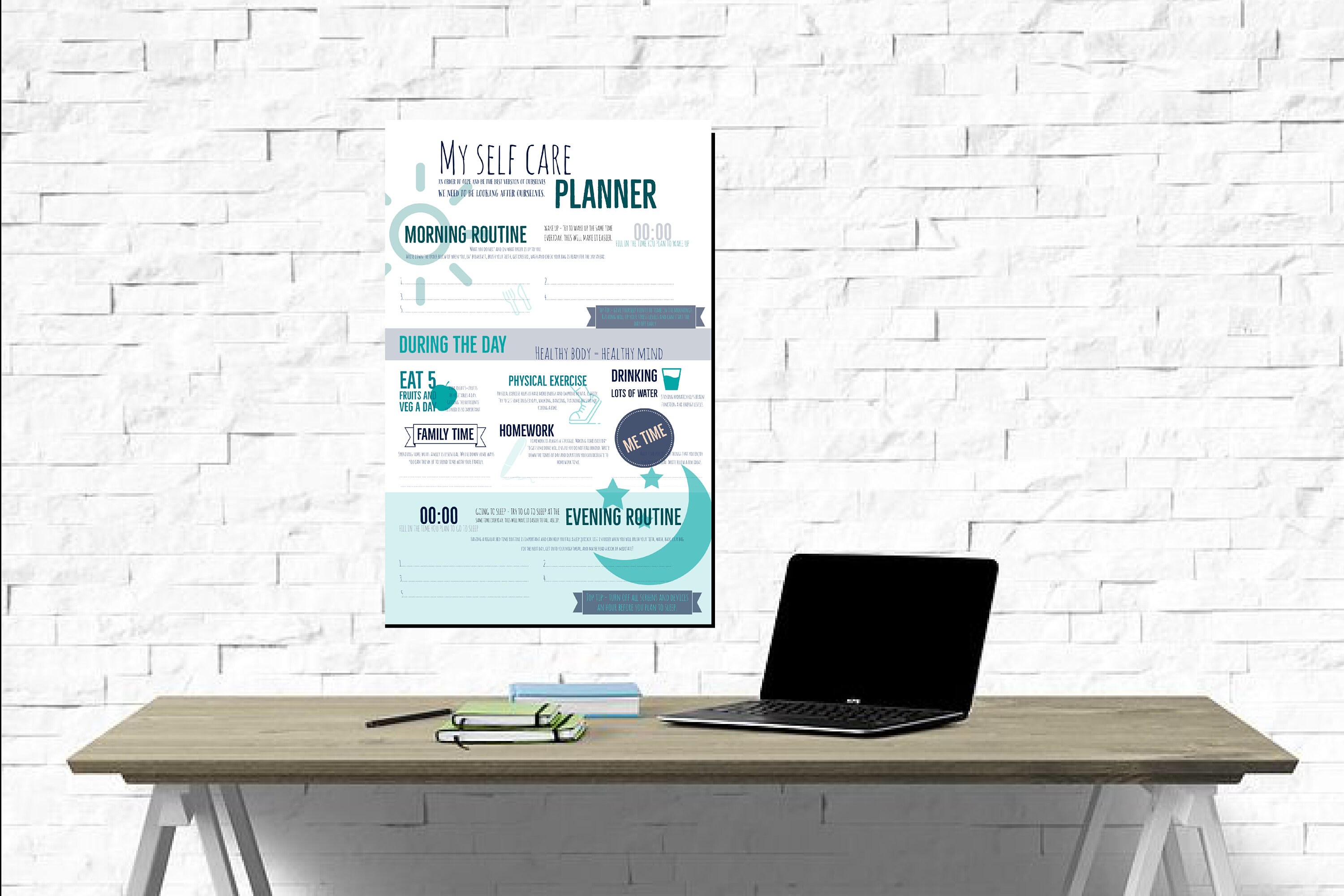 Self Care Poster for Secondary School Children - Etsy