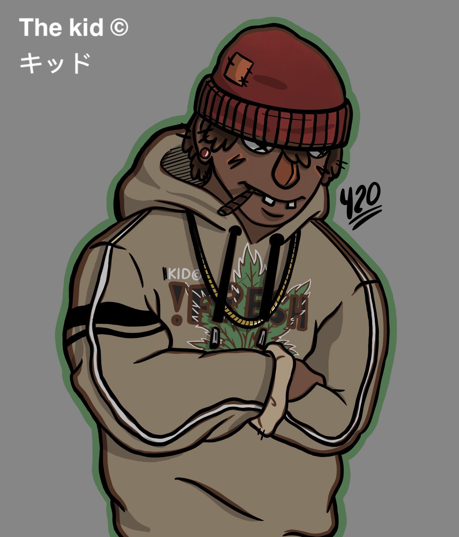 Hypebeast Cartoon Character Art Print by Kidkashi - Etsy