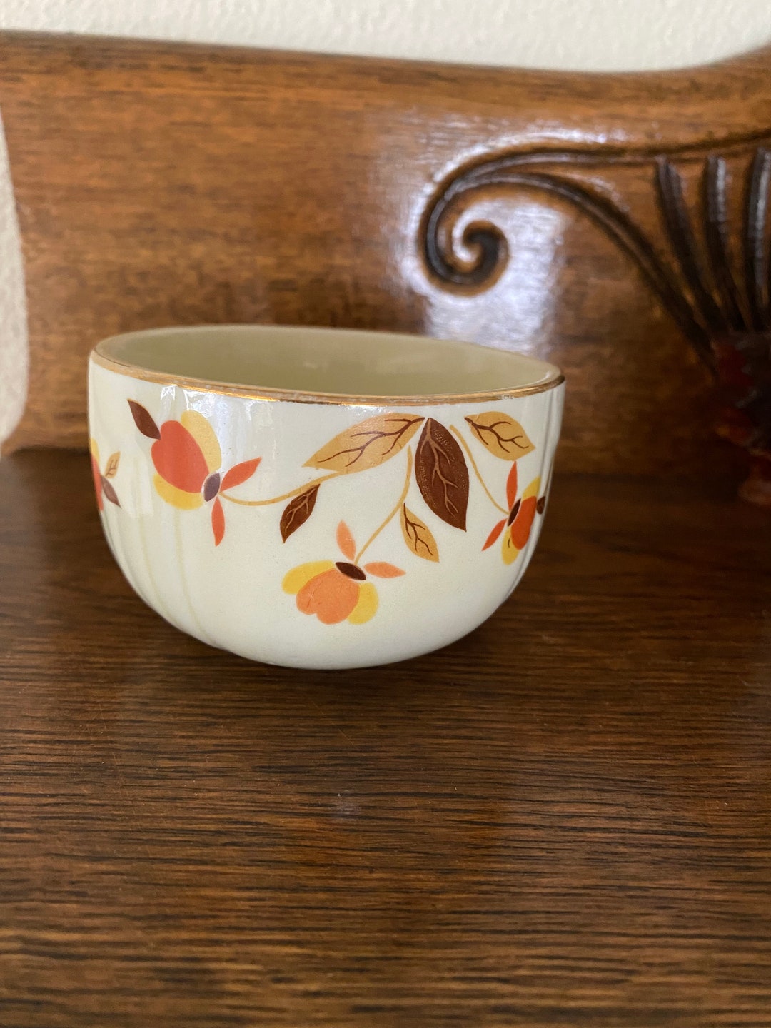 Jewel Tea Autumn Leaf Custard Cups - Etsy