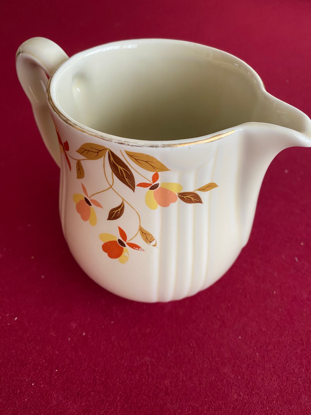 Jewel Tea Autum Leaf Milk Jug - Etsy