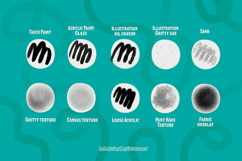 30 Illustration Brushes for Procreate + 1 Bonus Brush & 3 Color ...