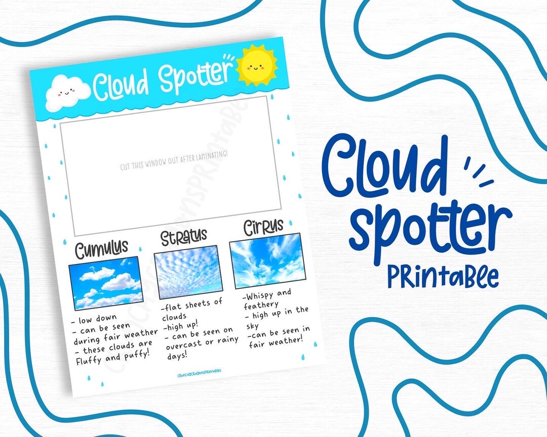 Cloud Spotter, Learn & Play Activity | Homeschool Printable, Paper ...