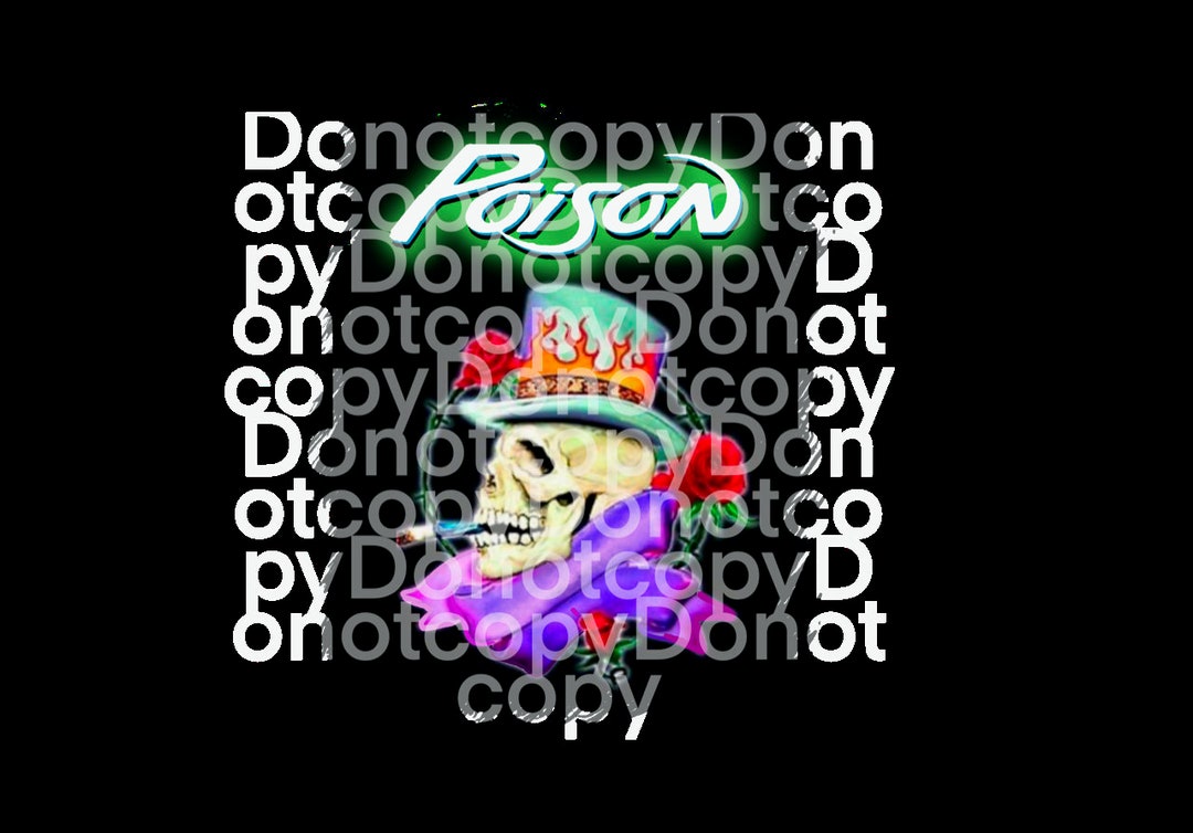 Poison Rock Band Png for Sublimation , Sublimation Design , Design for ...