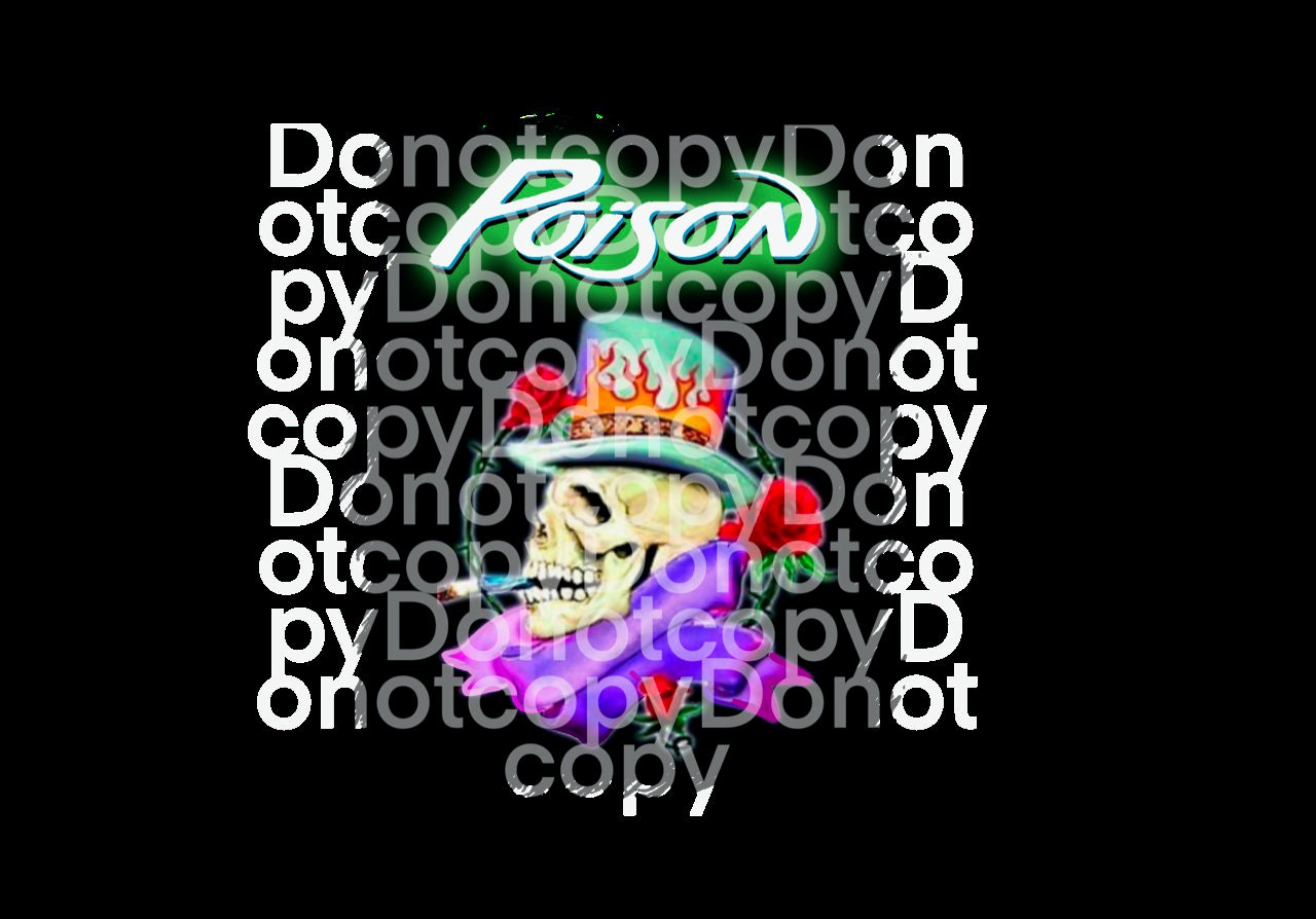 Poison Band Skull Logo