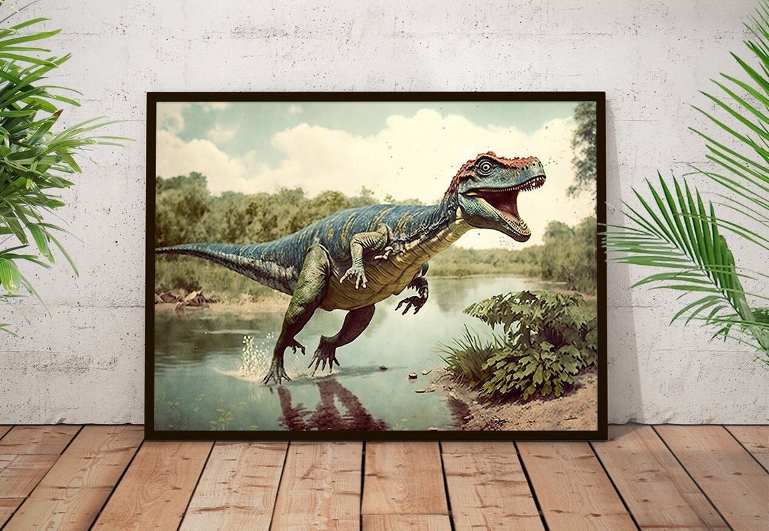 Velociraptor Print, Raptor Poster, Realistic Dinosaur, Prehistoric Art ...
