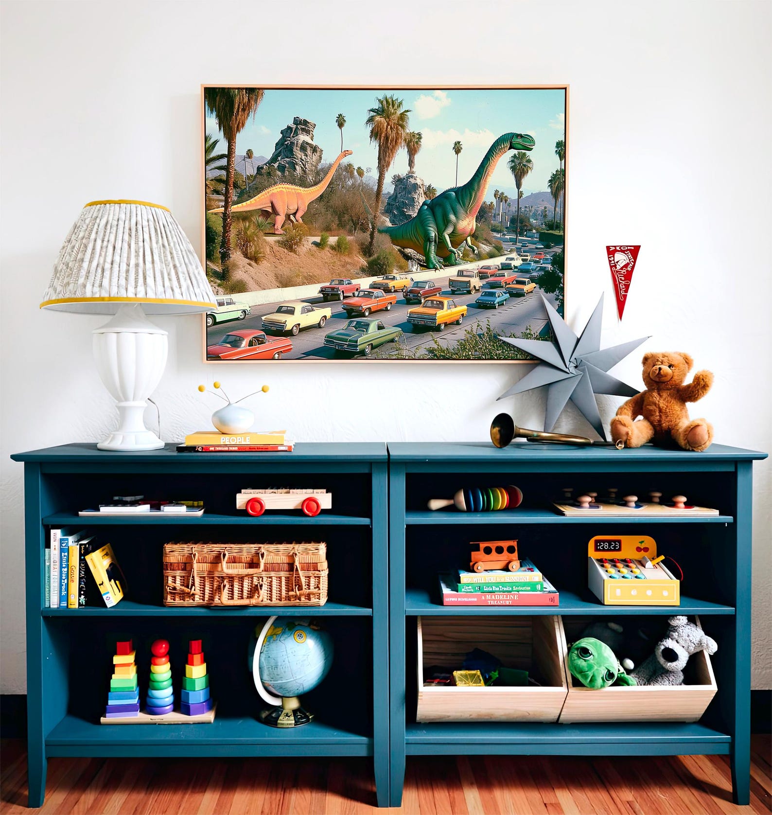 1960s LA Freeway Retro Art Print of Eclectic California Photography ...