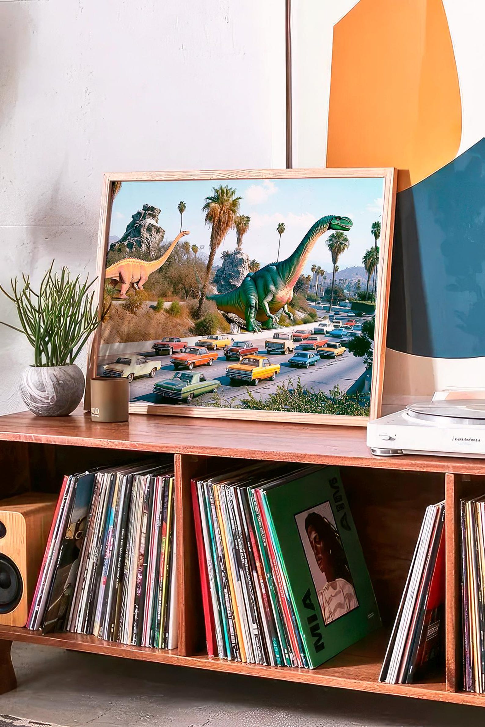 1960s LA Freeway Retro Art Print of Eclectic California Photography ...
