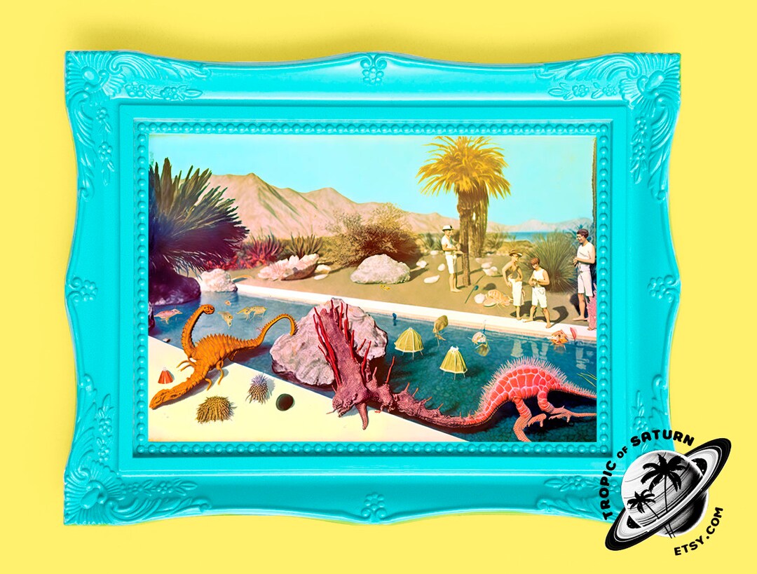 Exotic Crustacean Garden, Trippy Art Print, Surreal Sealife Art ...