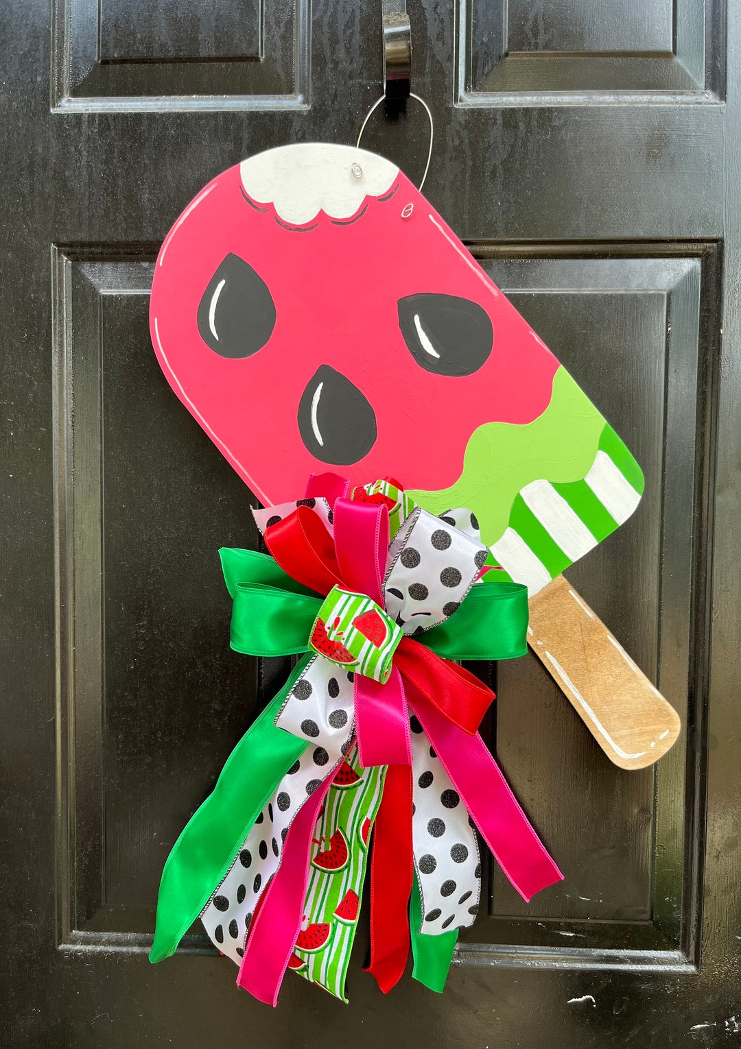 Watermelon Popsicle Door Hanger - Etsy