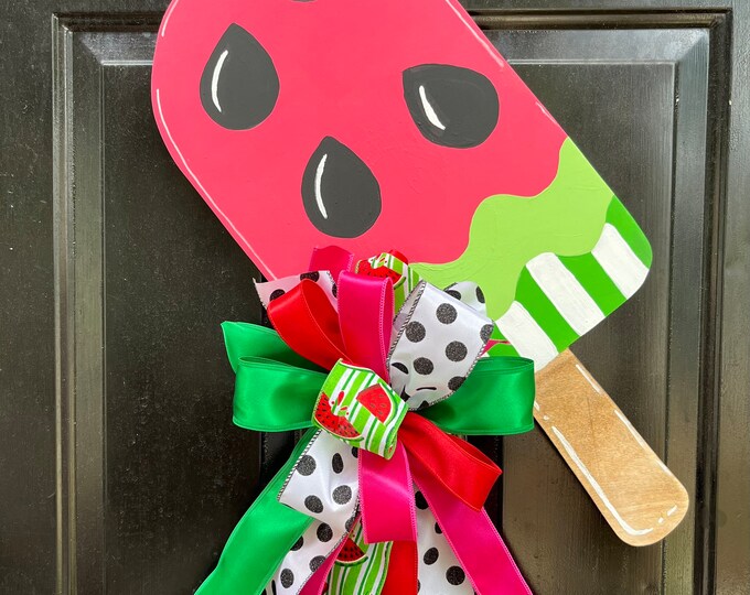 Front Door Decor, Summer Wreath for Front Door, Popsicle Door Hanger ...
