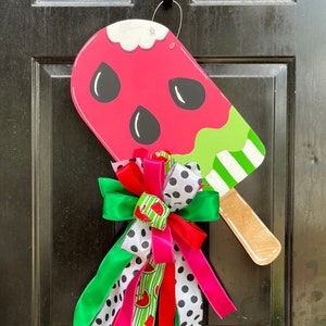 Watermelon Popsicle Door Hanger - Etsy
