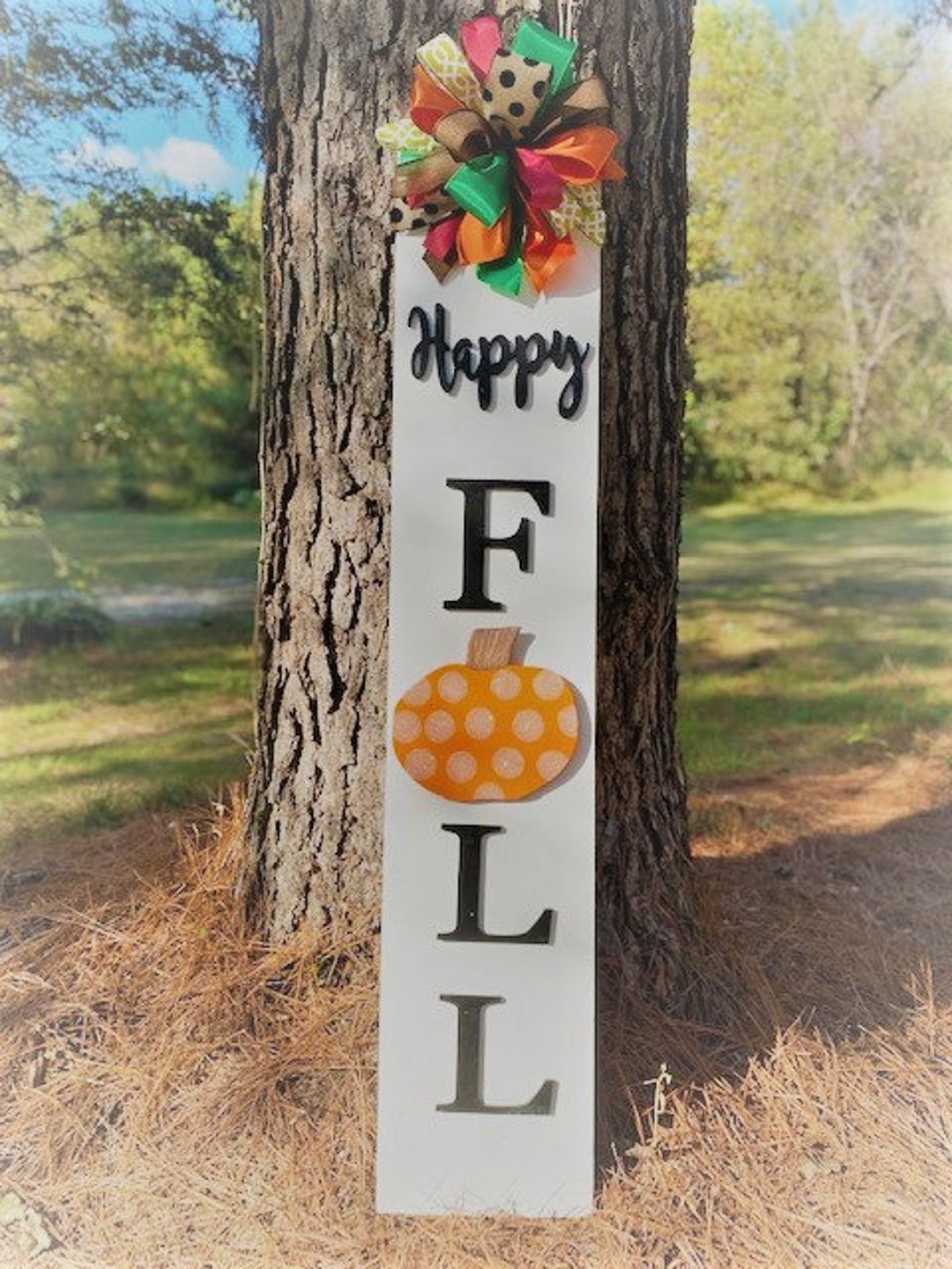 Happy Fall Porch Board With Interchangeable A - Etsy