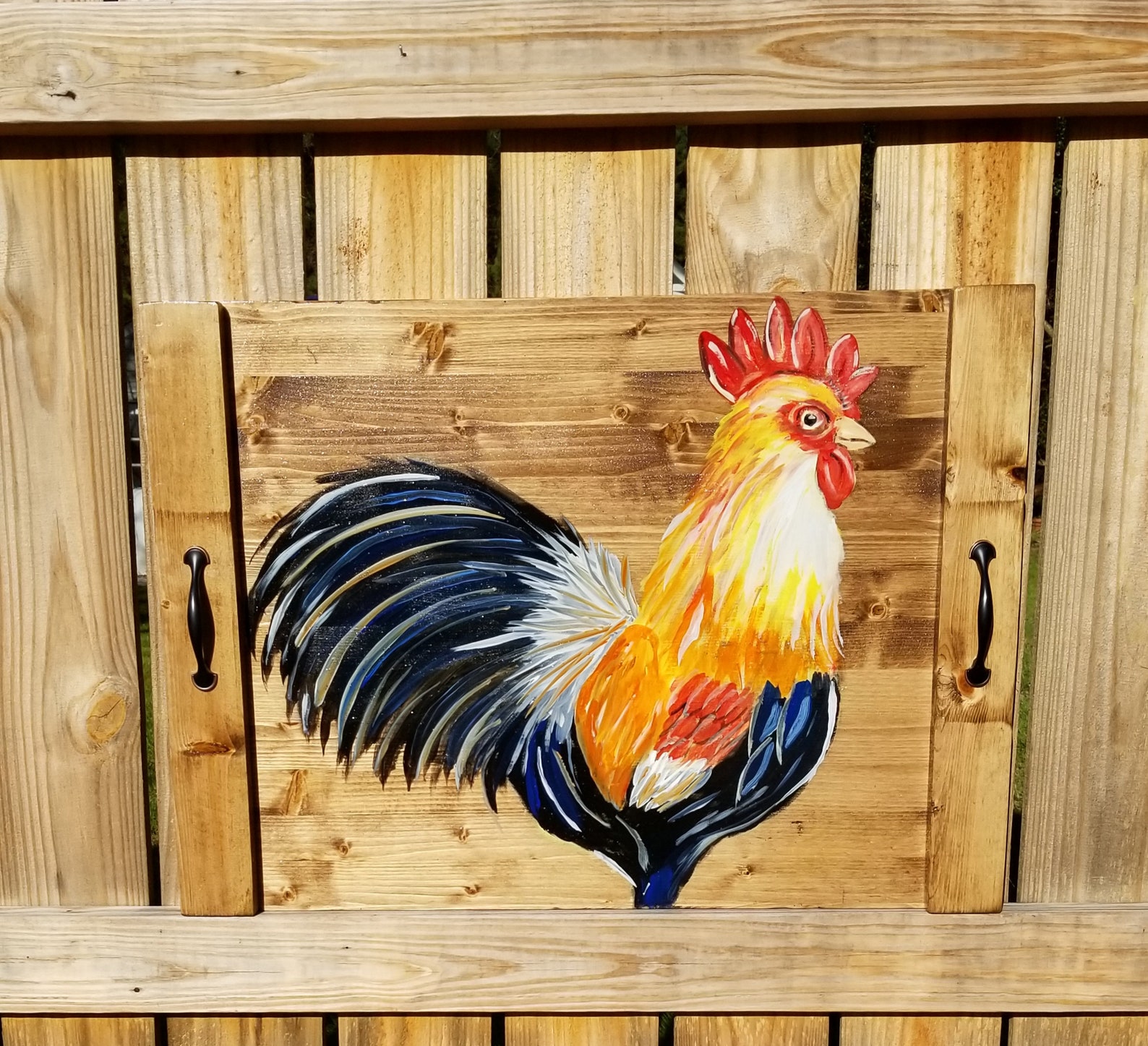 Rooster Custom Painted Noodle Boards,stove Cover - Etsy