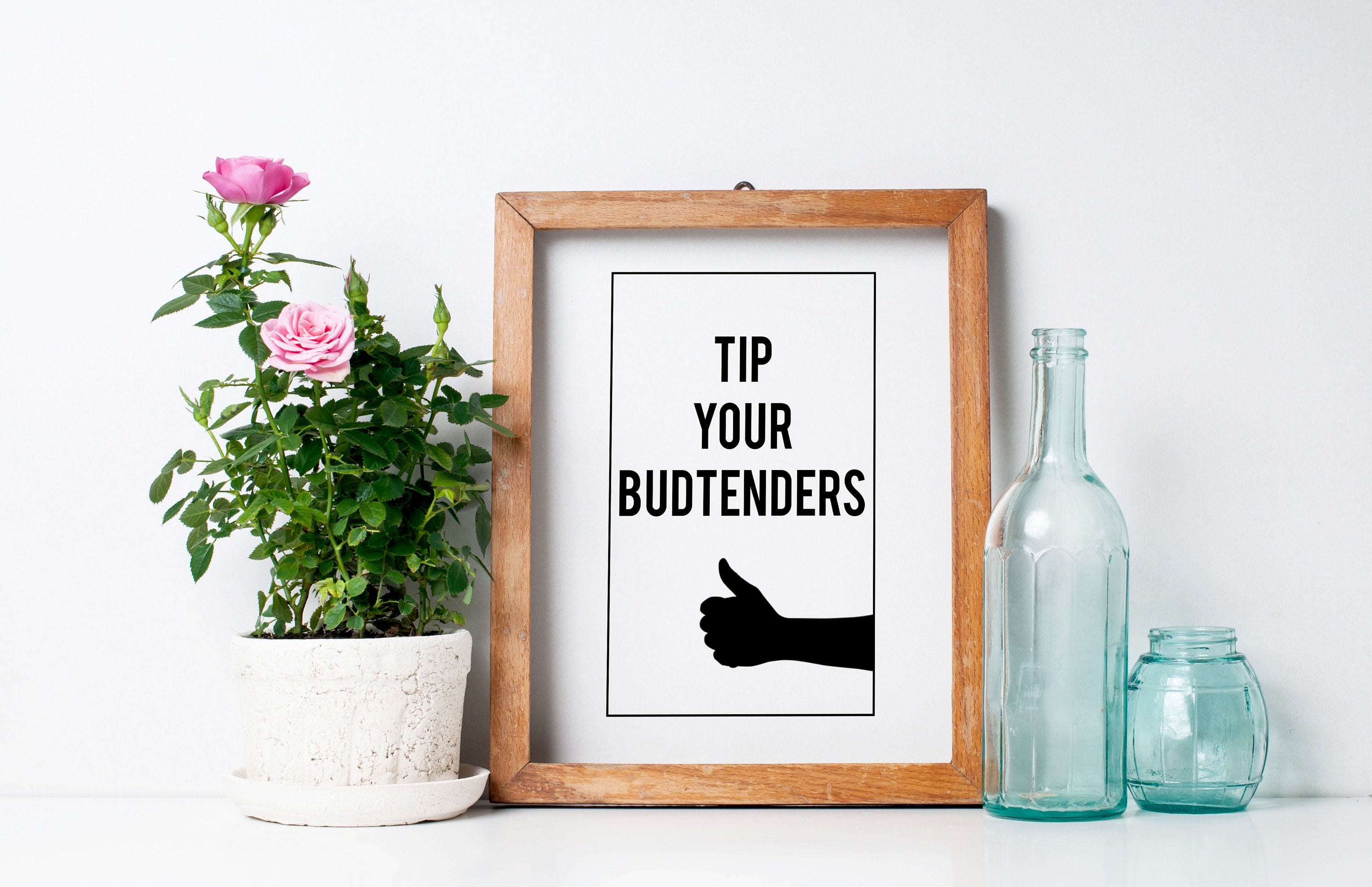 Tip Your Budtenders Dispensary Sign Download Print Poster | Etsy UK