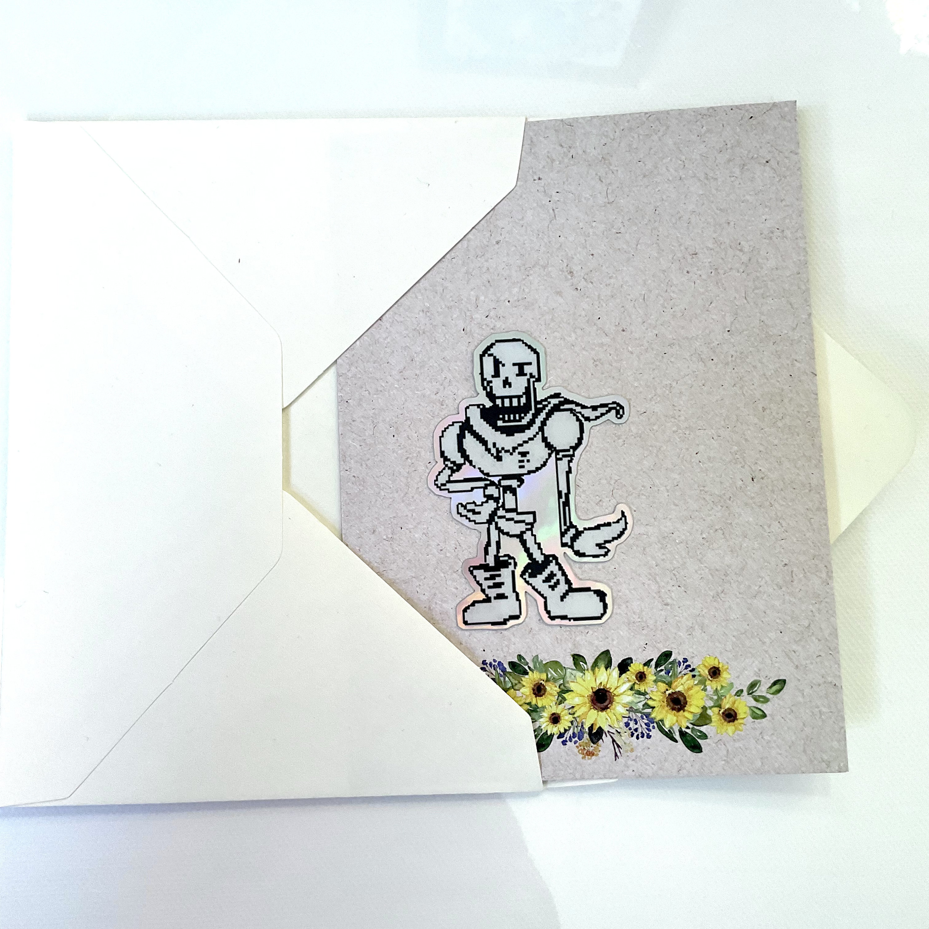 Undertale Papyrus Holographic Sticker for Waterbottle and Laptop ...