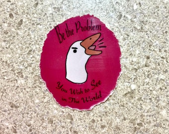 The Geese Are Here Holographic Vinyl Sticker Funny Goose - Etsy