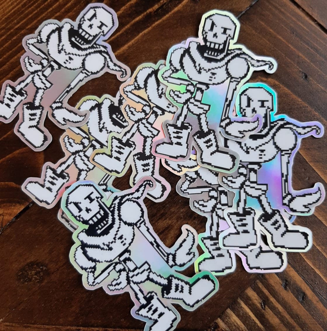 Undertale Papyrus Holographic Sticker for Waterbottle and - Etsy