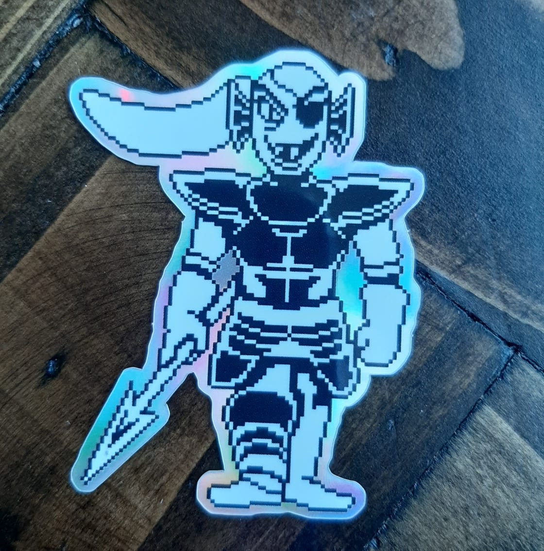 Holographic Undyne Sticker for Laptop or Phone Waterproof - Etsy