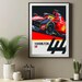 LEWIS HAMILTON #44, Poster Print Art - F1 Fan Formula 1 Ferrari Wall ...