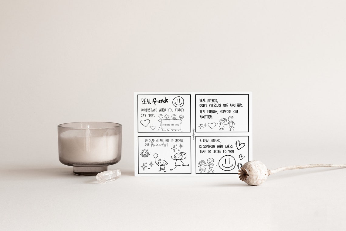 Printable Boundaries Coloring Pages for Kids Classmates Students ...