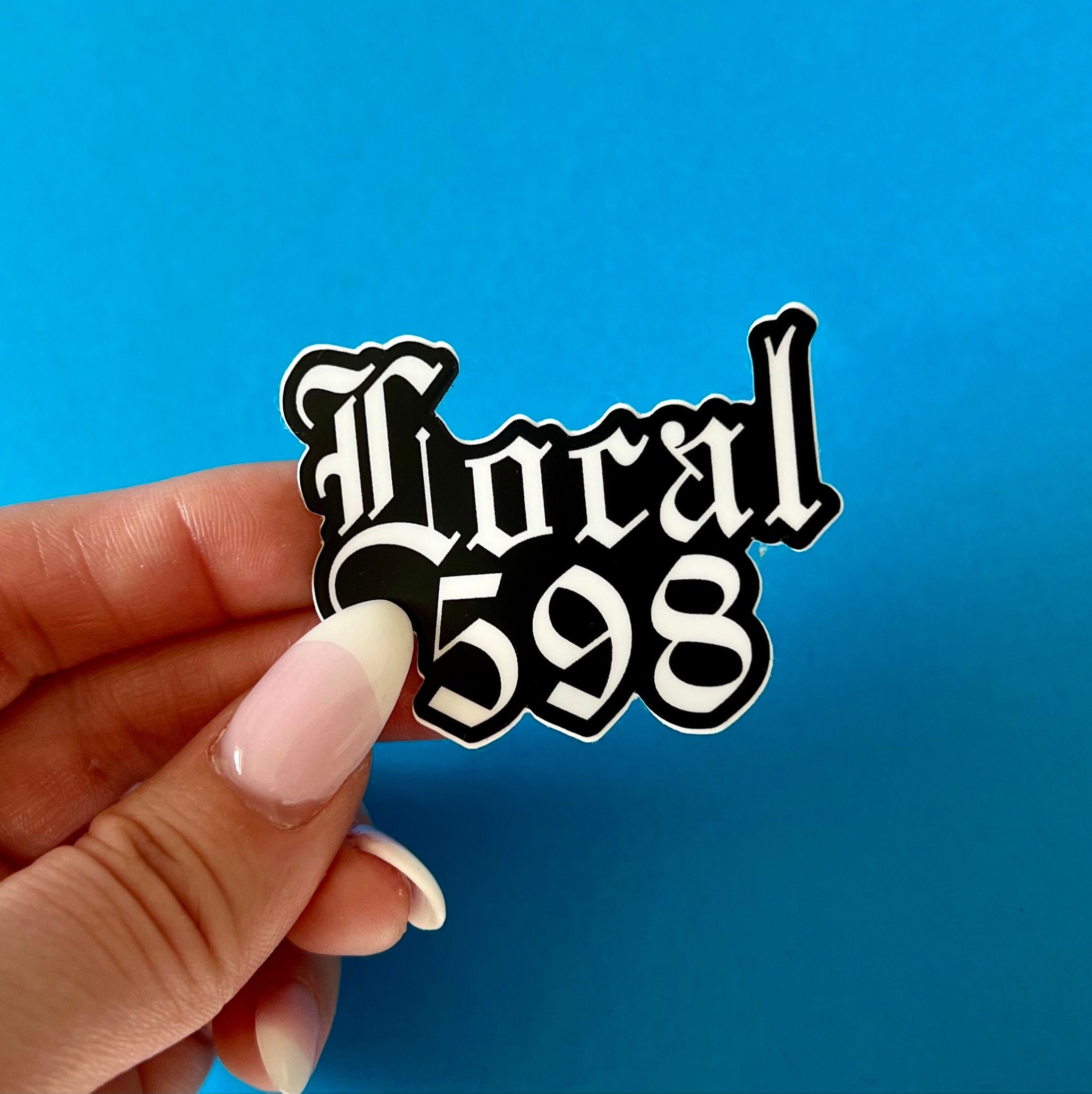 Downloadable Printable Custom Old English Union Sticker Union - Etsy