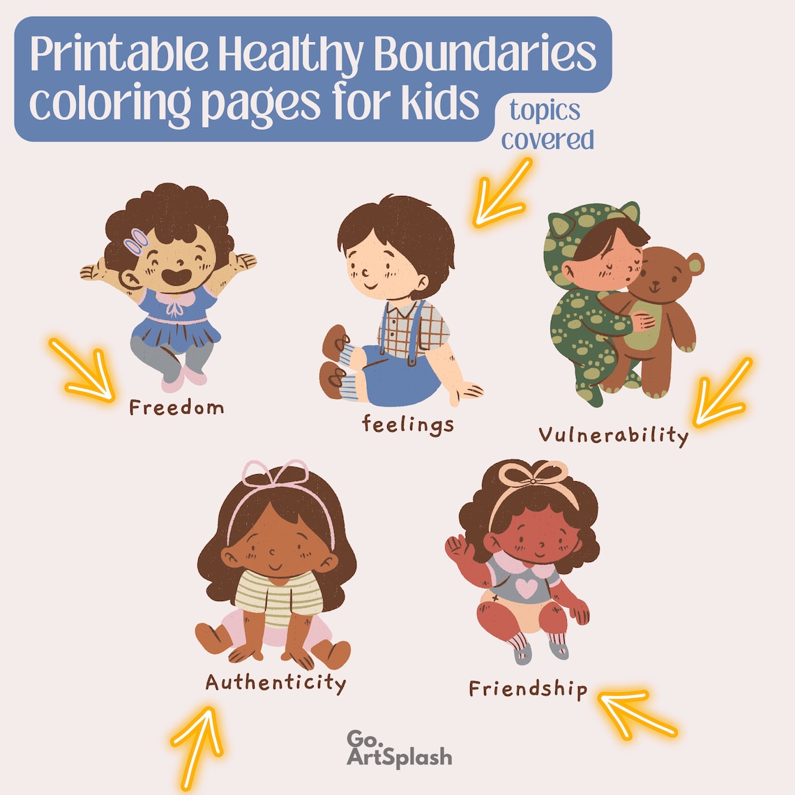 Printable Boundaries Coloring Pages for Kids Classmates Students ...