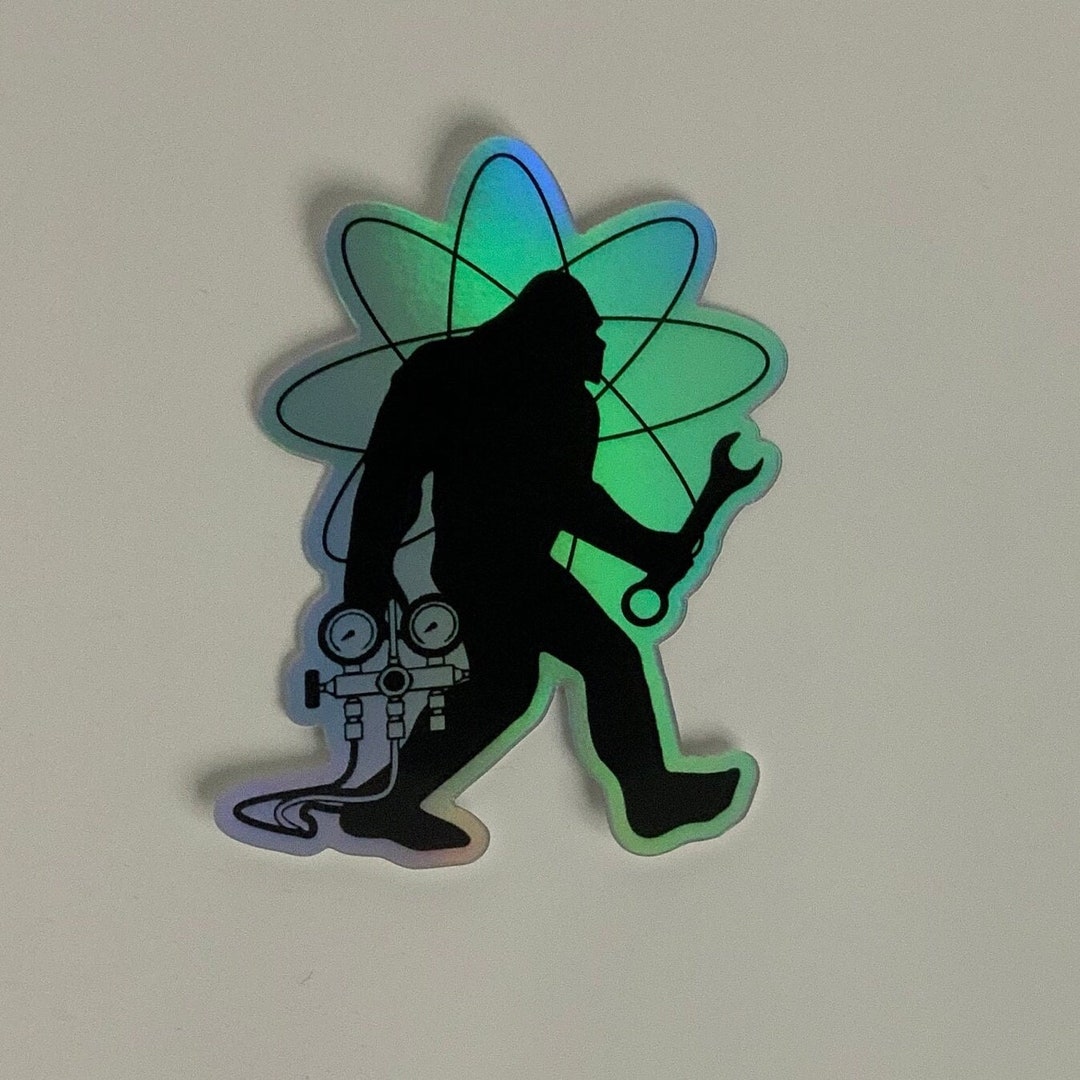 Sasquatch Big Foot HVAC Tech HVAC Stickers HVAC Gift Construction ...